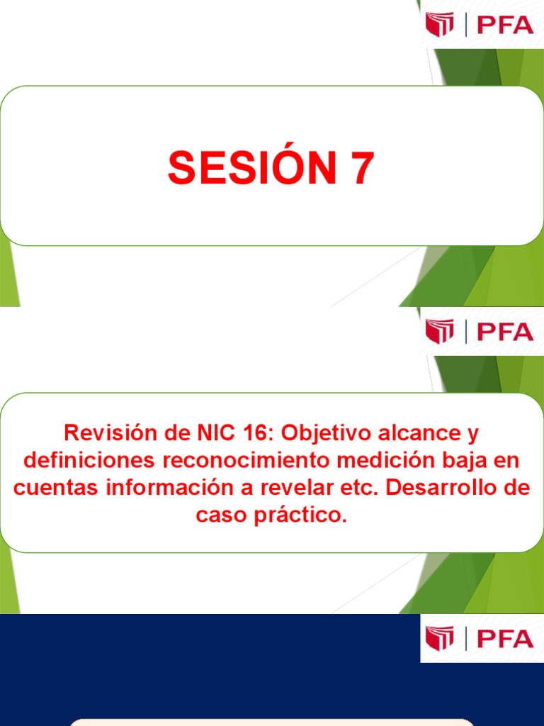 Sesión 7 | PDF | Depreciación | Activo fijo