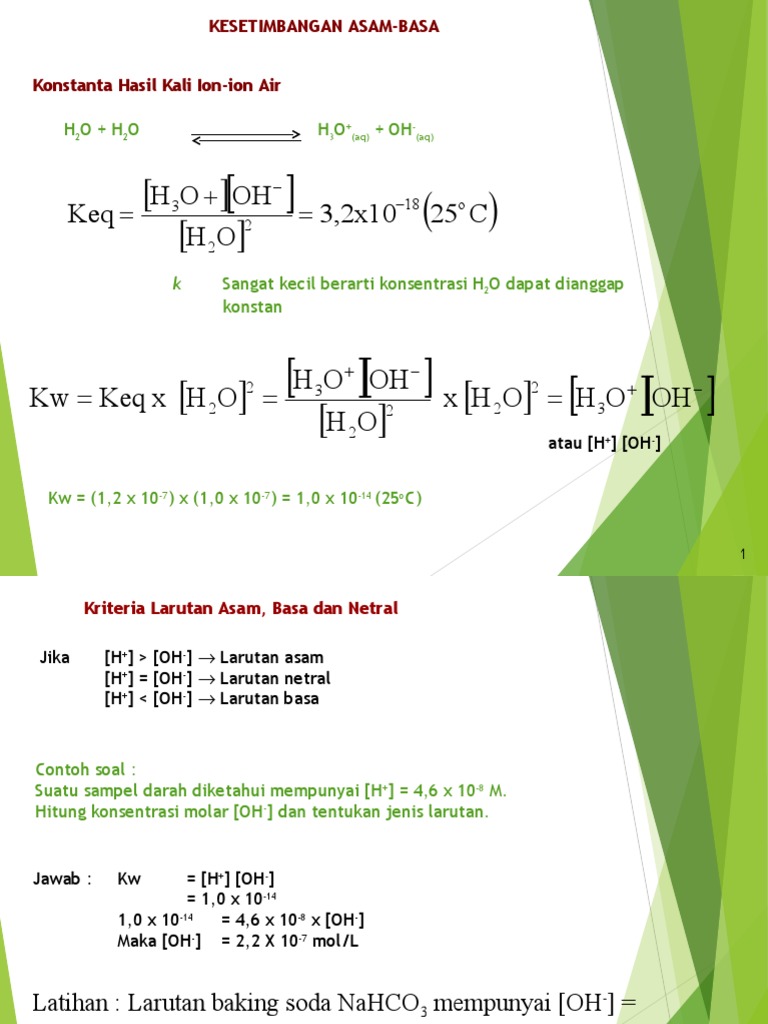 Kesetimbangan Asam-Basa dan pH | PDF