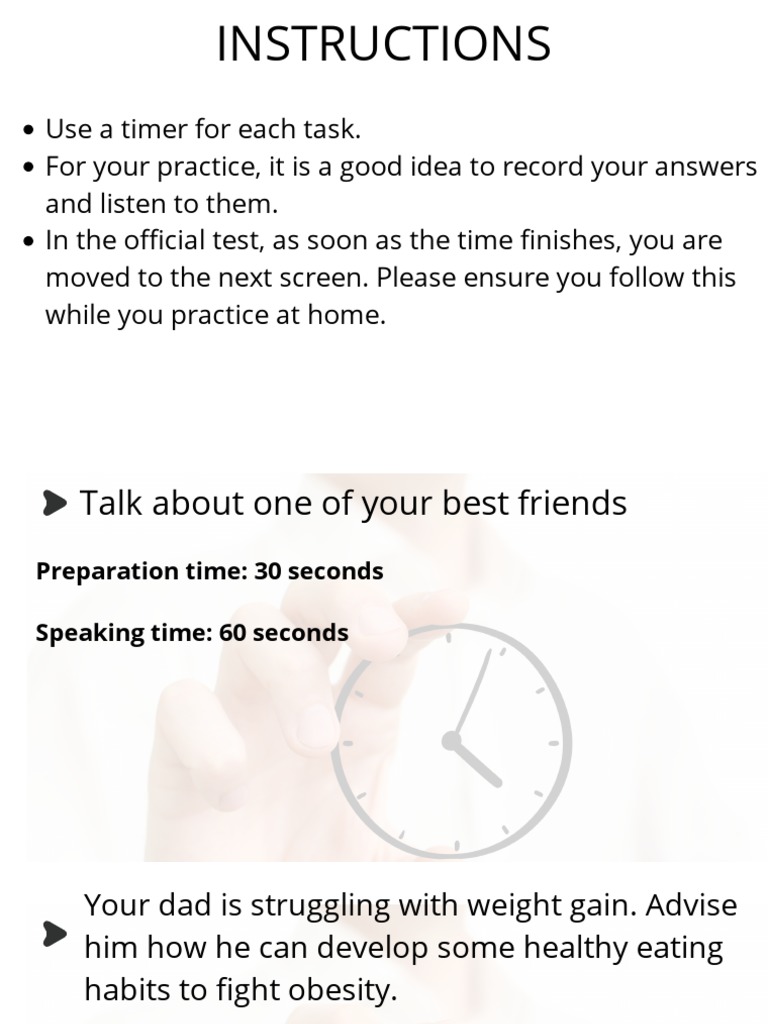 CELPIP Speaking Test 10 | PDF | Psychology | Communication