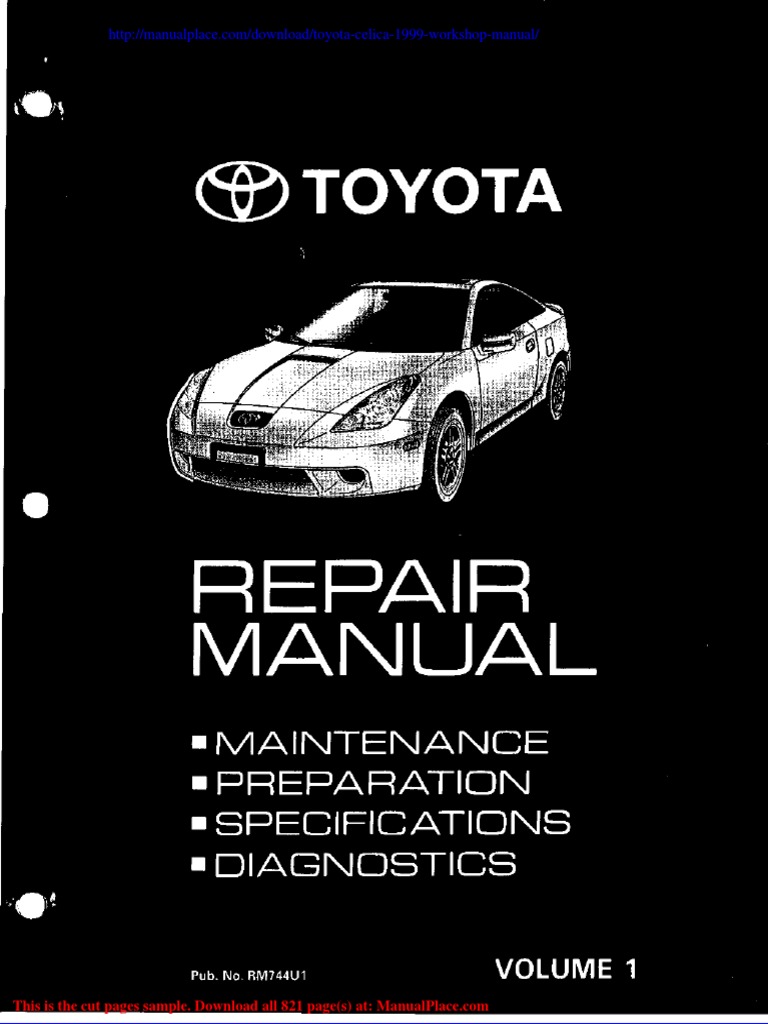 Toyota Celica 1999 Workshop Manual | PDF