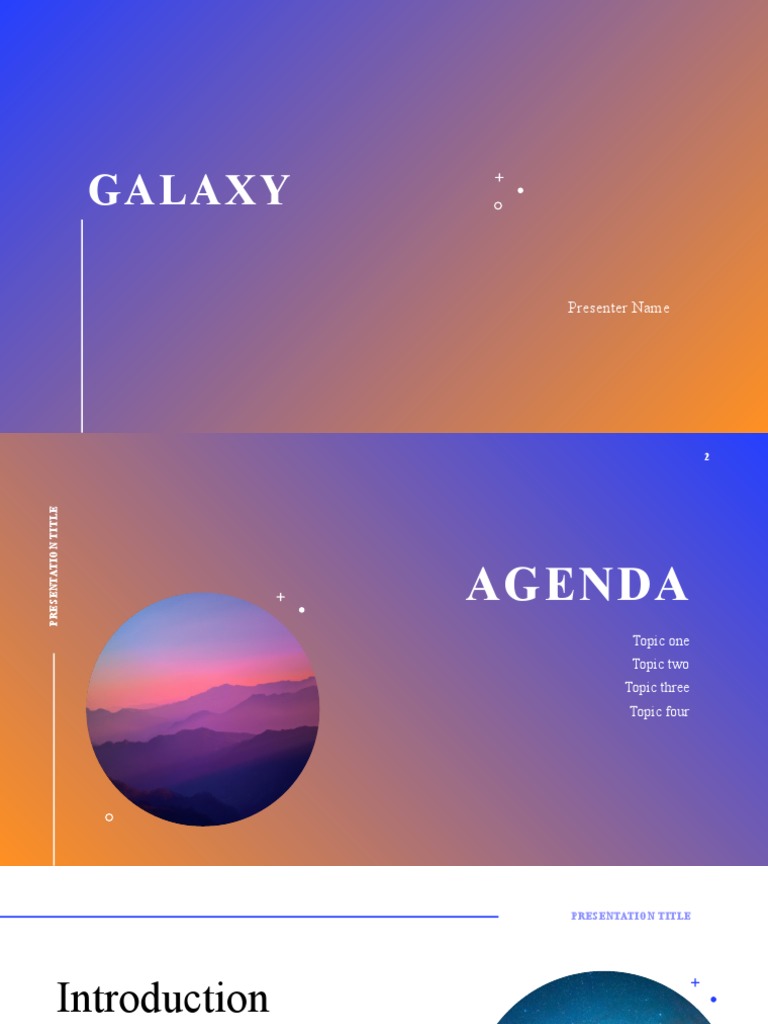 Galaxy Presentation Pdf Microsoft Power Point Software