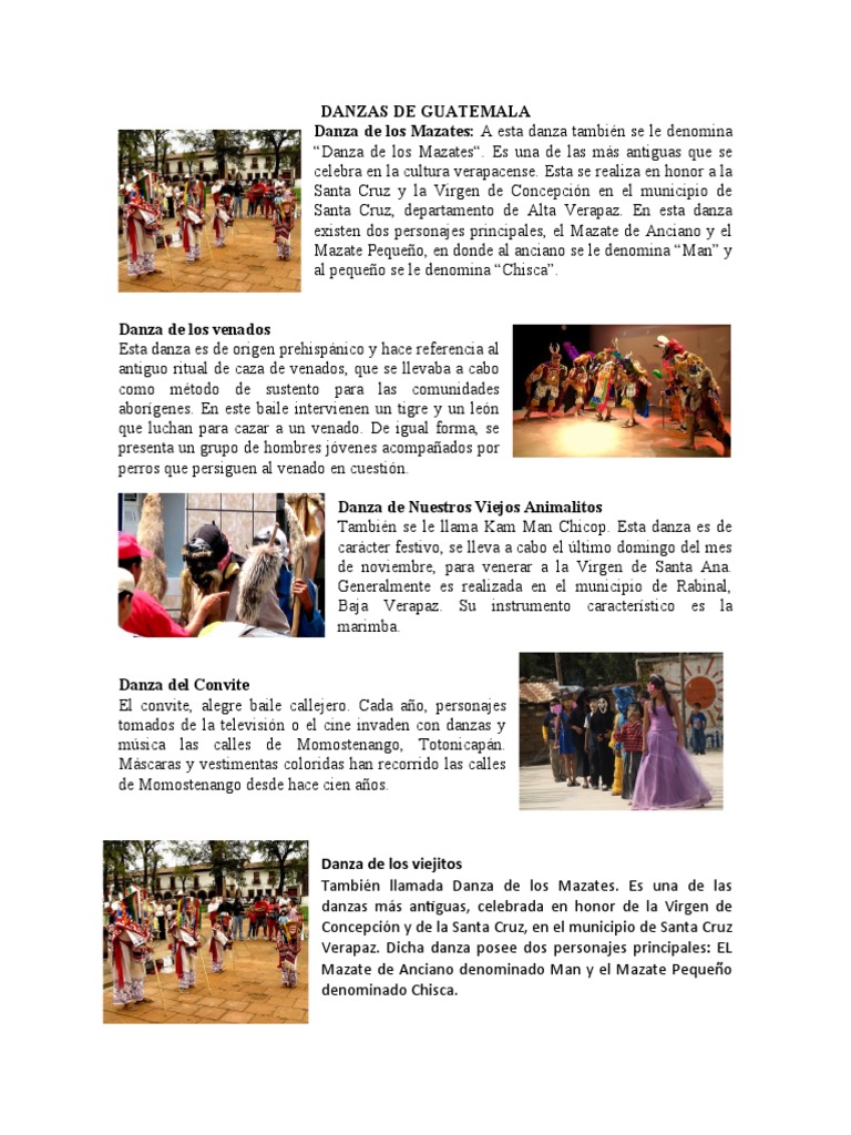 Danzas de Guatemala | PDF
