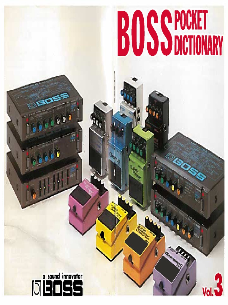 BOSS Pocket Dictionary Vol. 3 - April 1986 | PDF