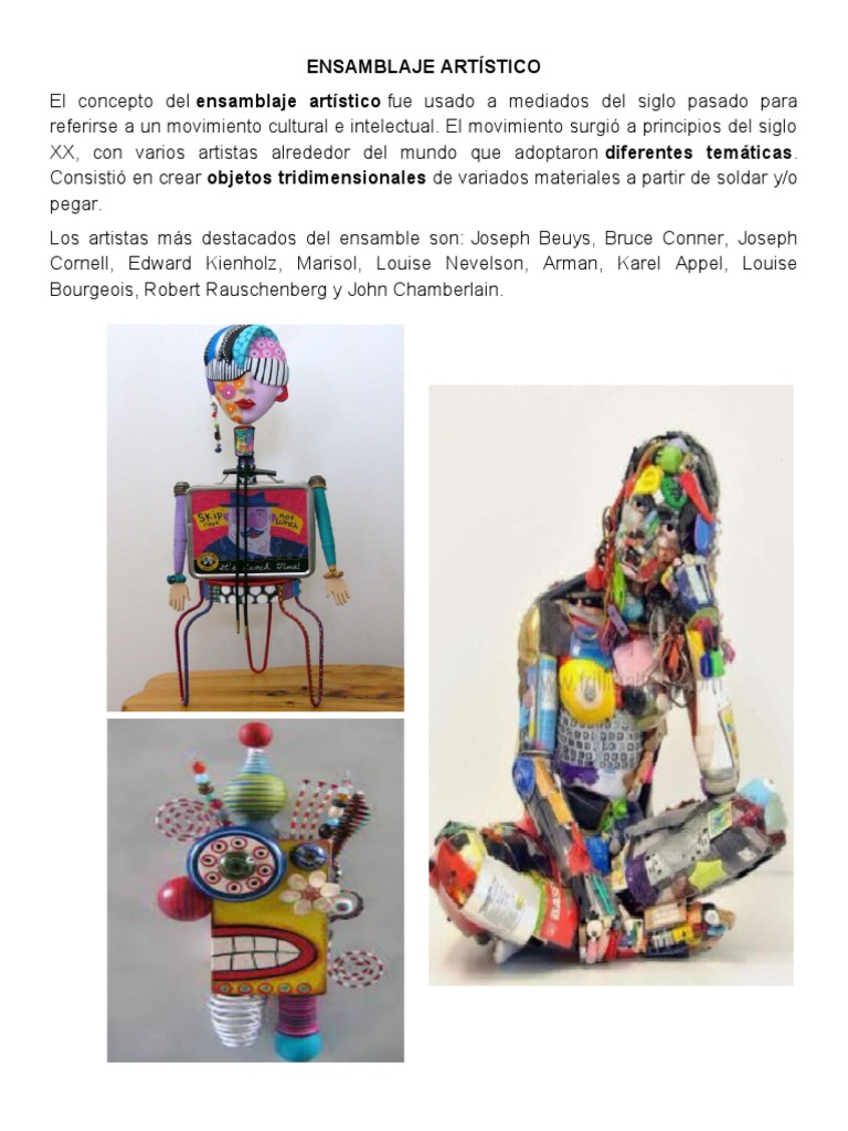 Ensamblaje Artístico - Autorretrato | PDF