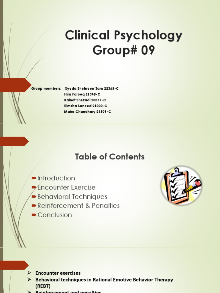 Clinical Psychology... | PDF | Psychotherapy | Reinforcement