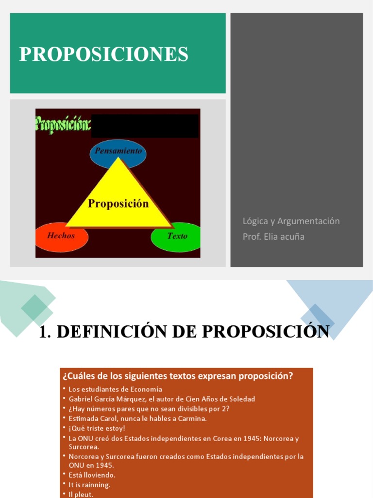 SEM 5 Proposiciones | PDF | Proposición | Semiótica