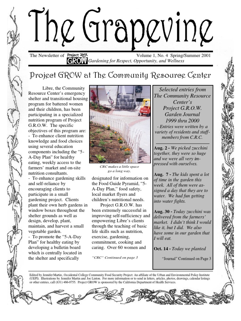 Project GROW at The Community Resource Center | PDF | Pickling | Food ...