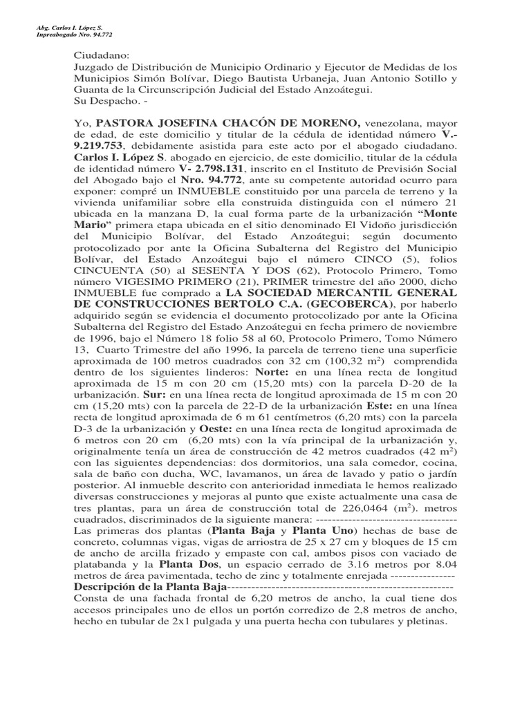 Titulo Supletorio JOSEFINA CHACON | Descargar gratis PDF | Venezuela ... Titulo Supletorio JOSEFINA CHACON | Descargar gratis PDF | Venezuela ...