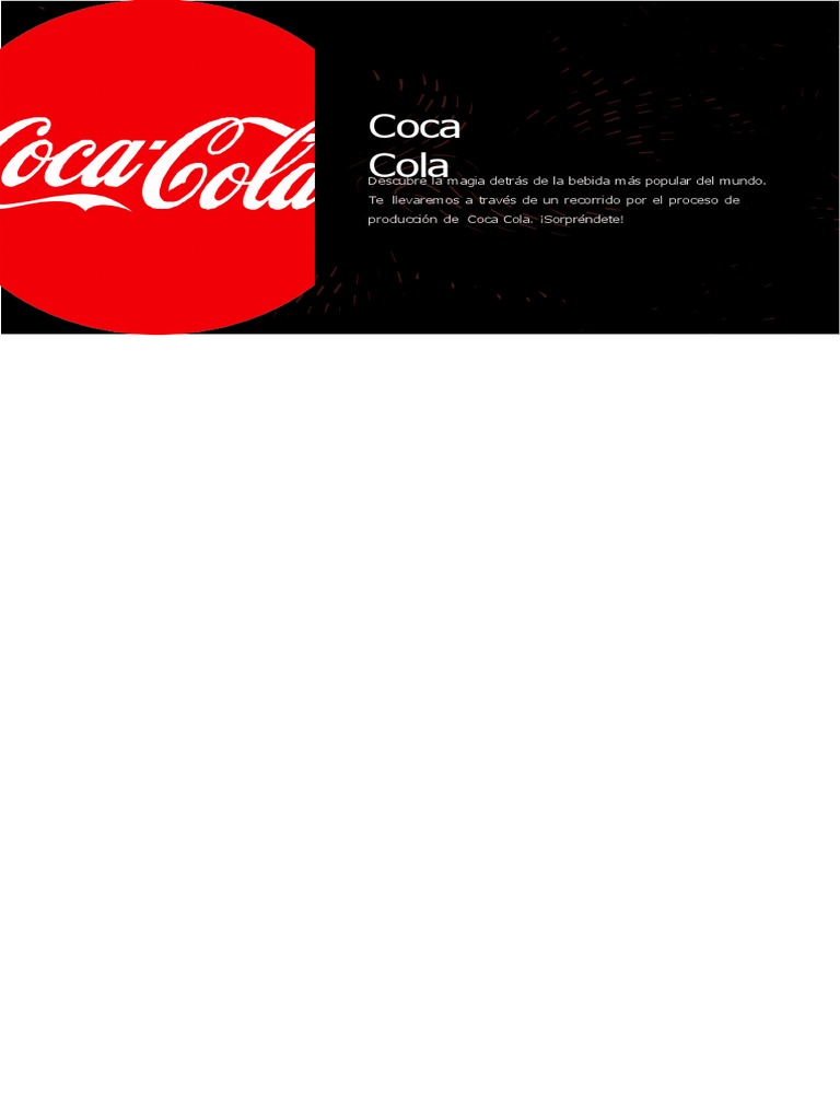 El Proceso Industrial de Coca Cola | Descargar gratis PDF | Coca Cola ...