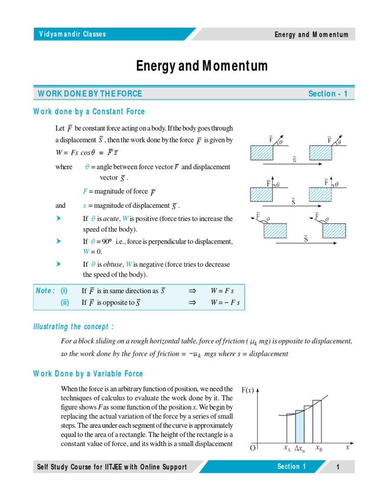 Work Power Energy | PDF | Collision | Potential Energy