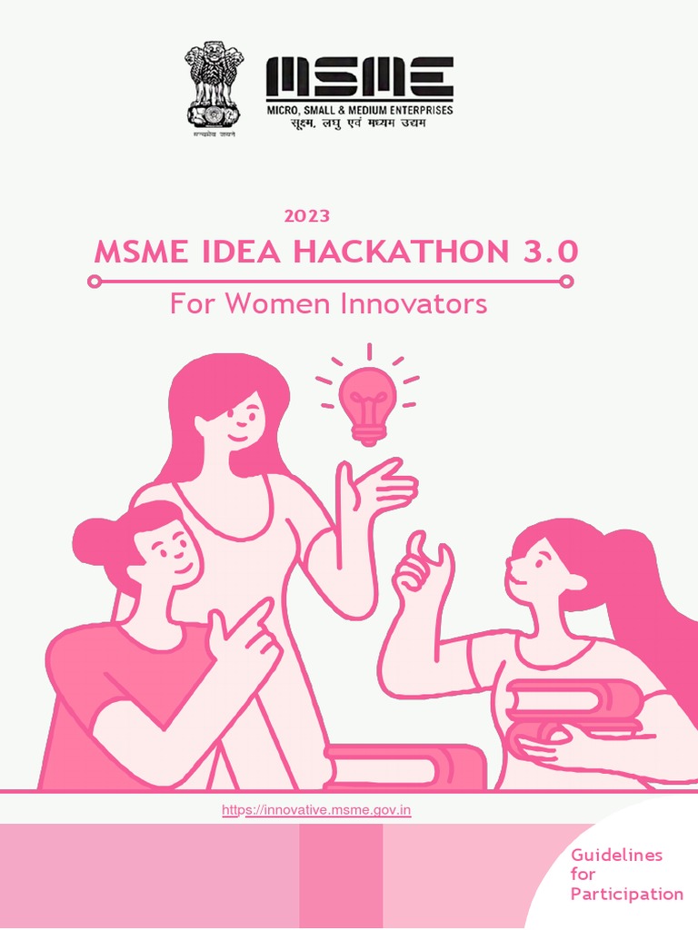 MSME Idea Hackathon Guidelines 3 | PDF | Innovation | Entrepreneurship