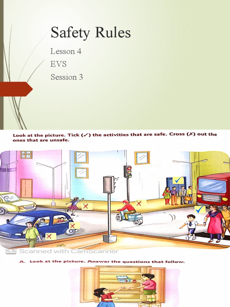 Safety Rules - Grade 1 | PDF