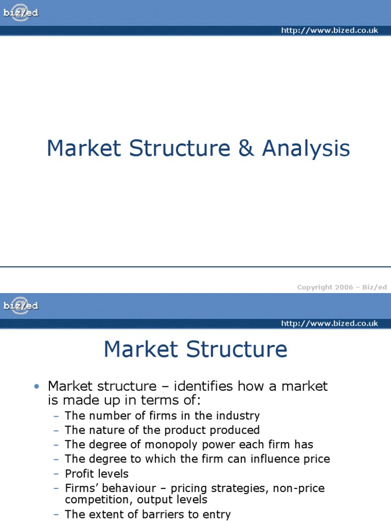 Market Structure | PDF