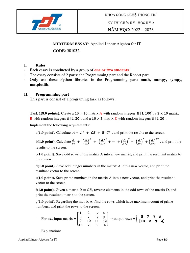 Essay Algebra 2023 | PDF | Teaching Methods & Materials | Technology & Engineering