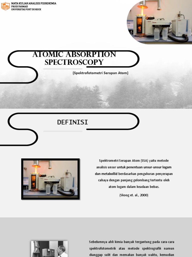 Aas Atomic Absorption Spectroscopy Pdf