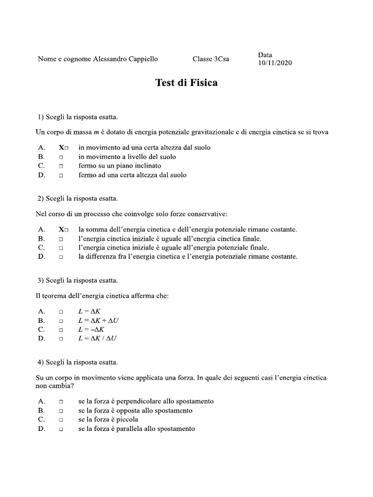 Verifica Fisica | PDF