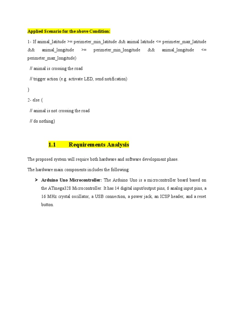 Template (System Design) | PDF | Arduino | Microcontroller