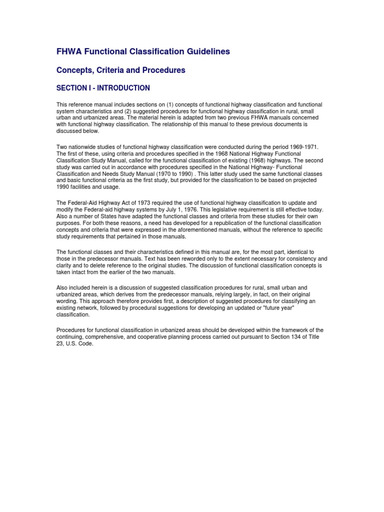 FHWA Guidelines | PDF | Controlled Access Highway | Interstate Highway ...