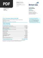 British Gas Example Bill | PDF | Invoice | Cheque