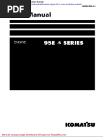 Komatsu Saa4d95le-5 Engine Manual | PDF | Vehicle Parts | Engine Technology
