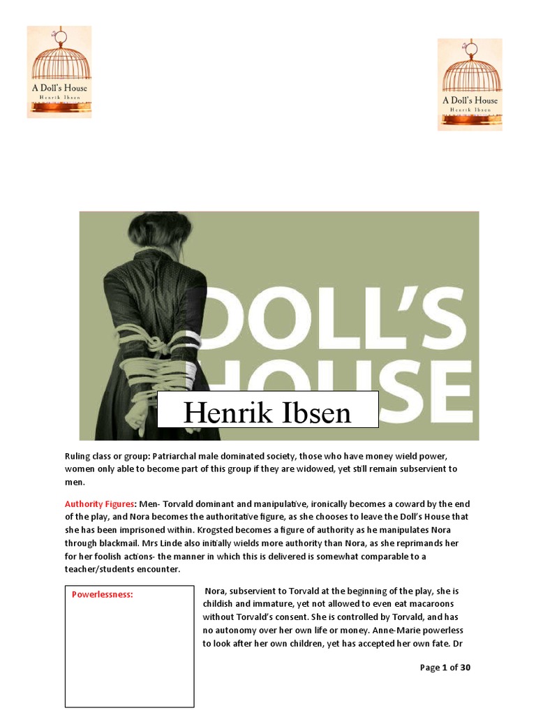 Doll's-House-Revision-Guide | PDF | A Doll's House