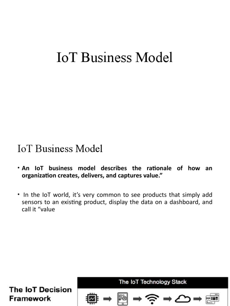 Iot Business Model | PDF | Internet Of Things | Business Model