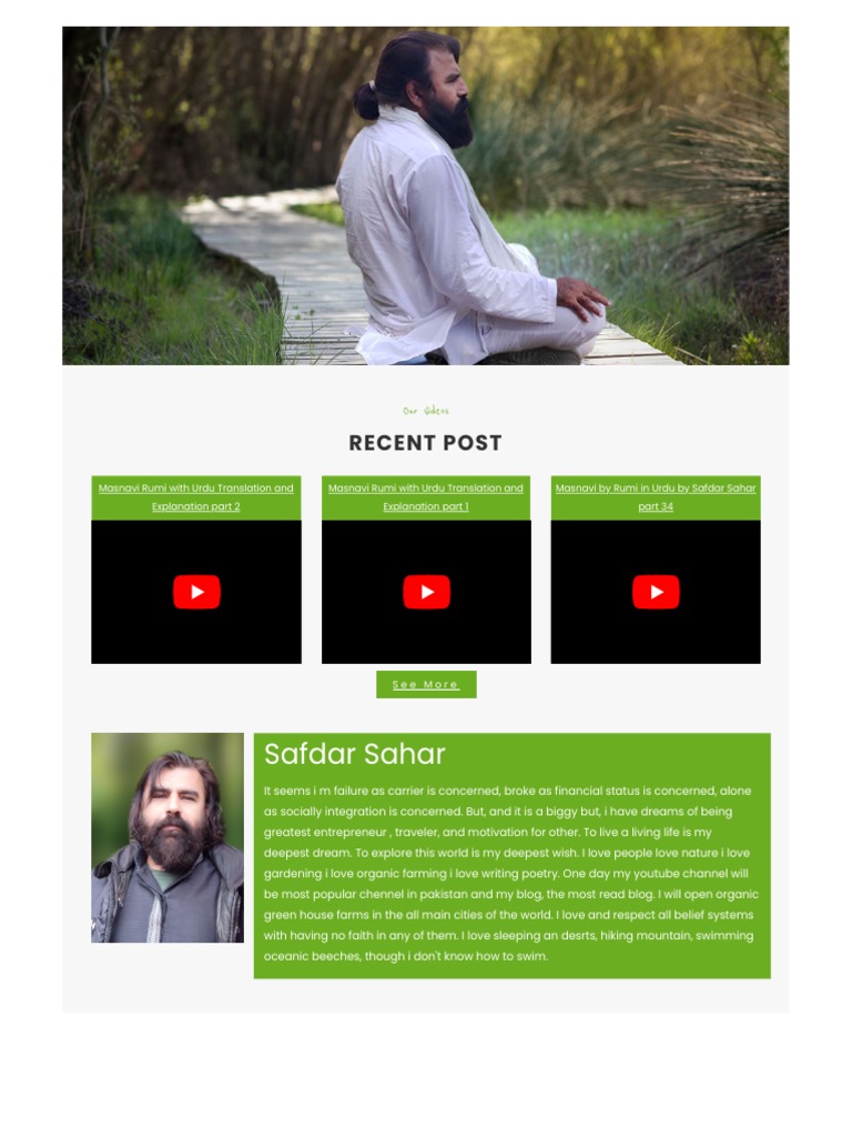 Safdar Sahar Foundation | PDF | Rumi