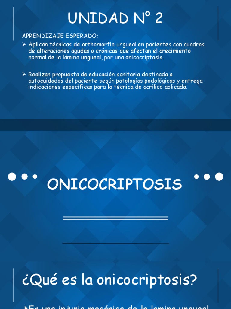 ONICOCRIPTOSIS | PDF | Inflamación | Ciencias de la Salud