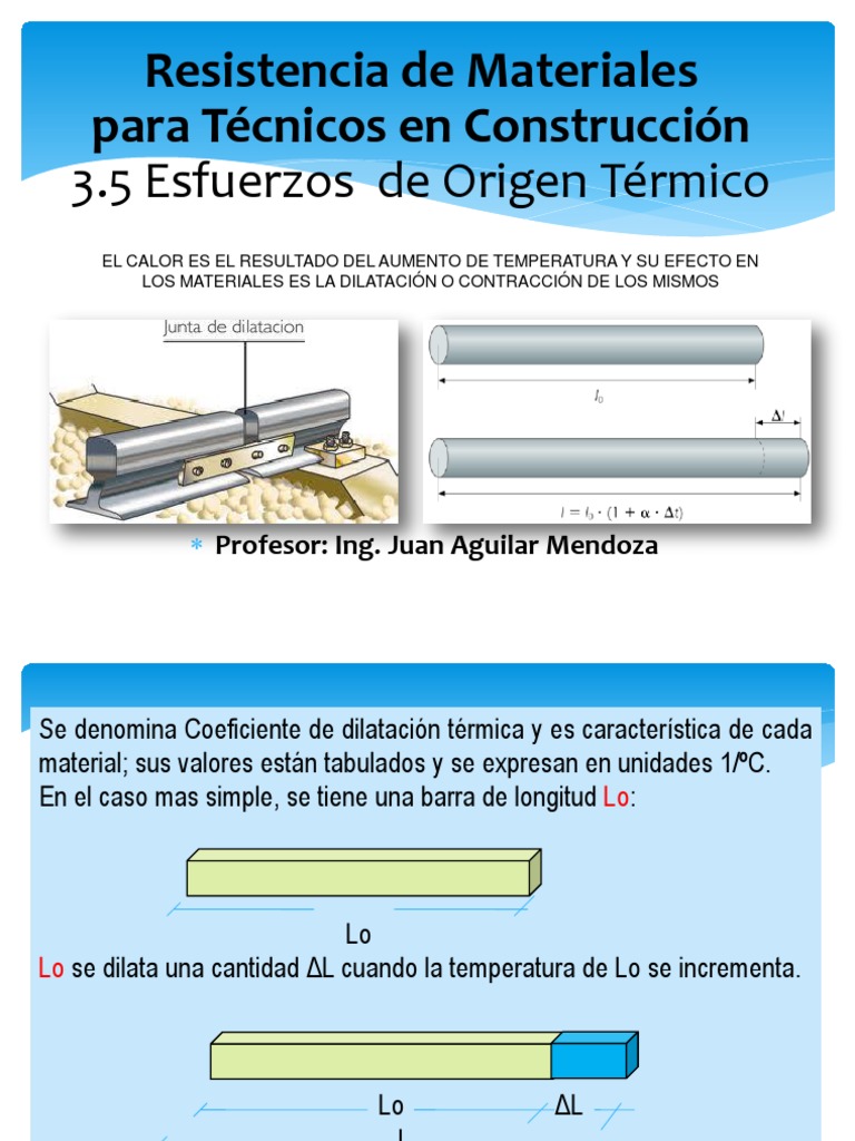 Esfuerzo de Origen Termico | PDF