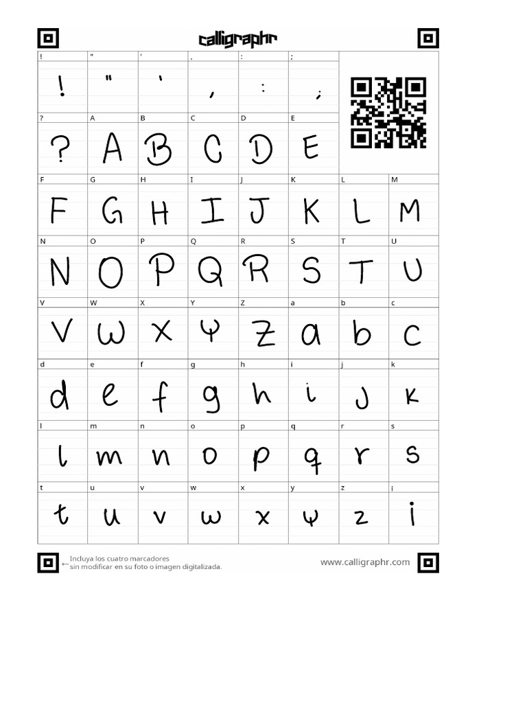 Calligraphr-Template 2 | PDF