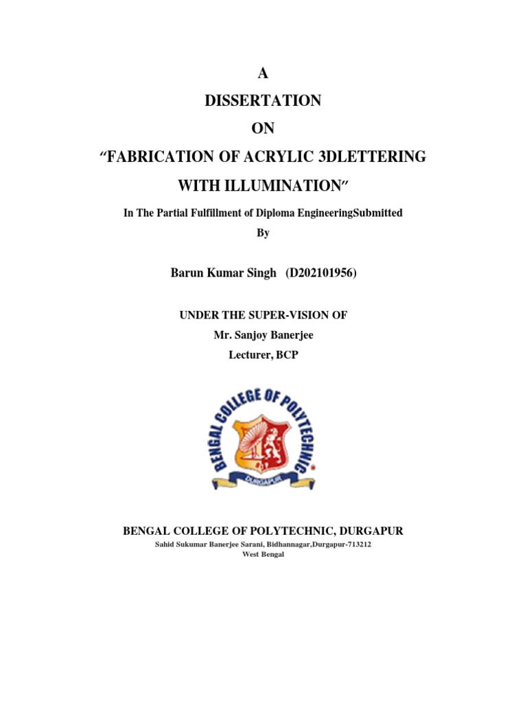 Acrylic 3D Lettering Fabrication Guide | PDF | Technology & Engineering