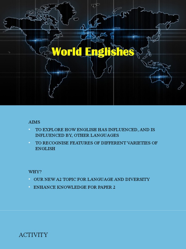 World Englishes | PDF | English Language | Communication