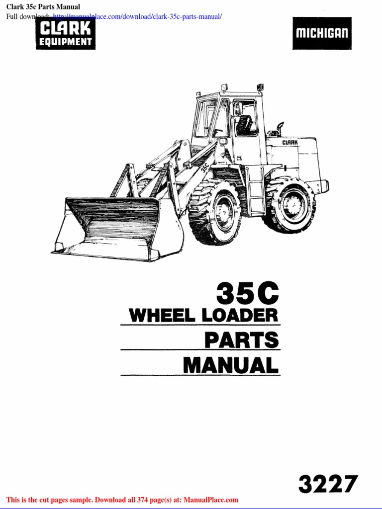 Clark 35c Parts Manual | PDF | Loader (Equipment) | Civil Law (Legal System)