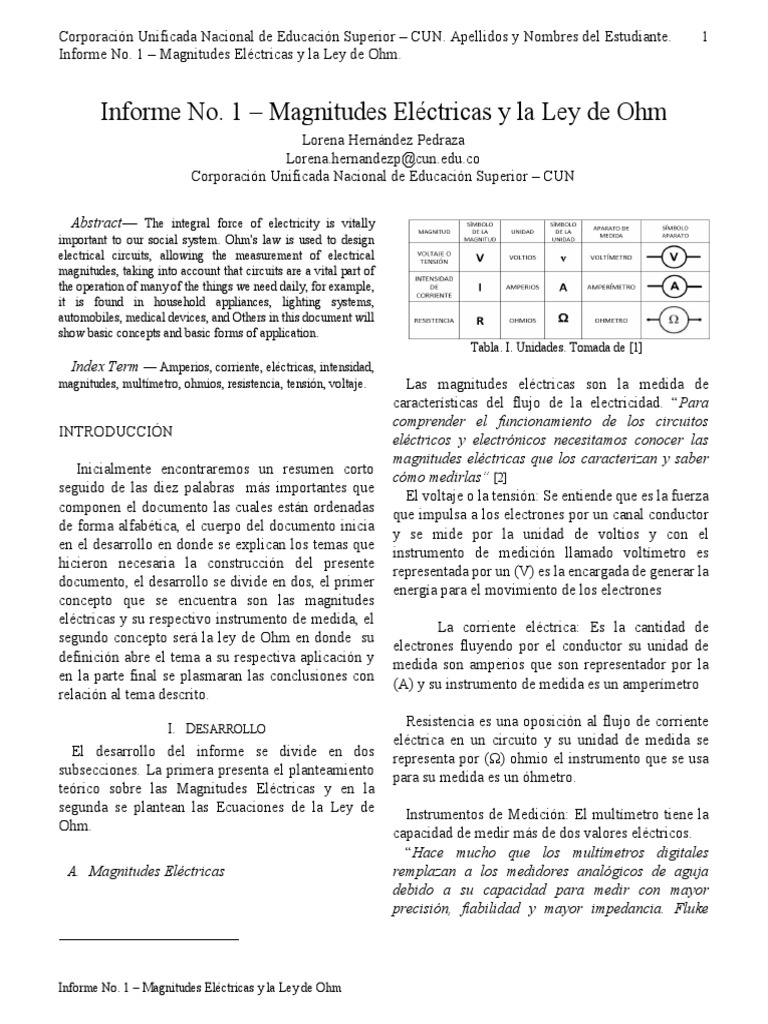 Circuitos Básicos Aca 1 | PDF | voltaje | Corriente eléctrica