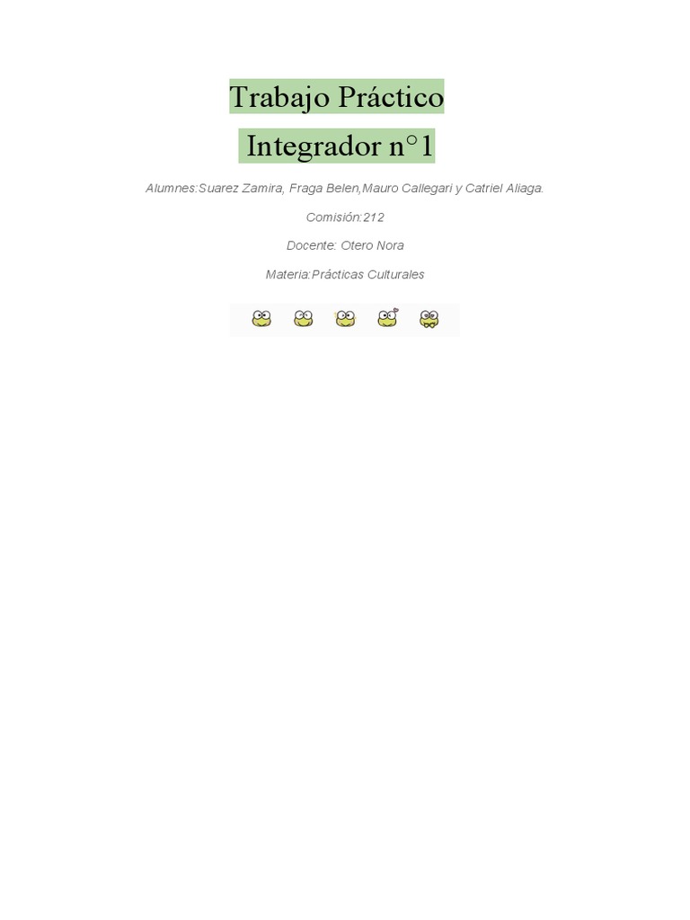 Trabajo Práctico Integrador 1 (1) | PDF | Estereotipos | Mujer