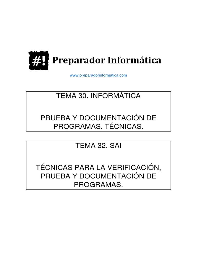 Tema 30 | PDF | Software | Desarrollo guiado por pruebas