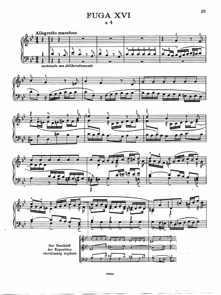 Bach-Fugue XVI | PDF