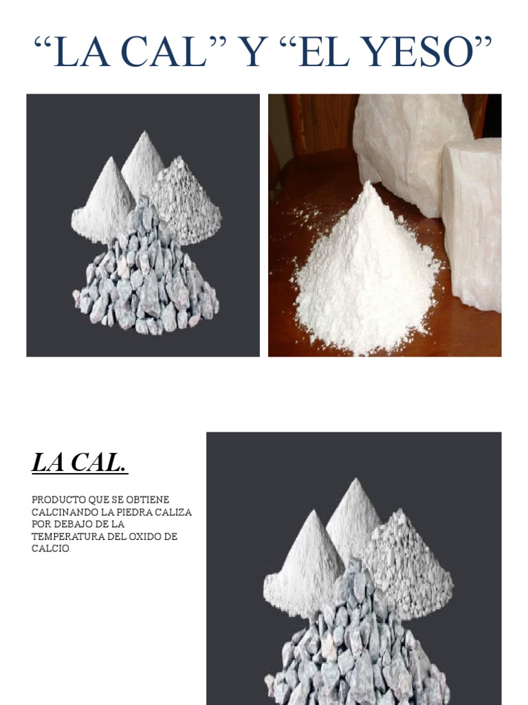 Power Point Del Yeso y La Cal | PDF