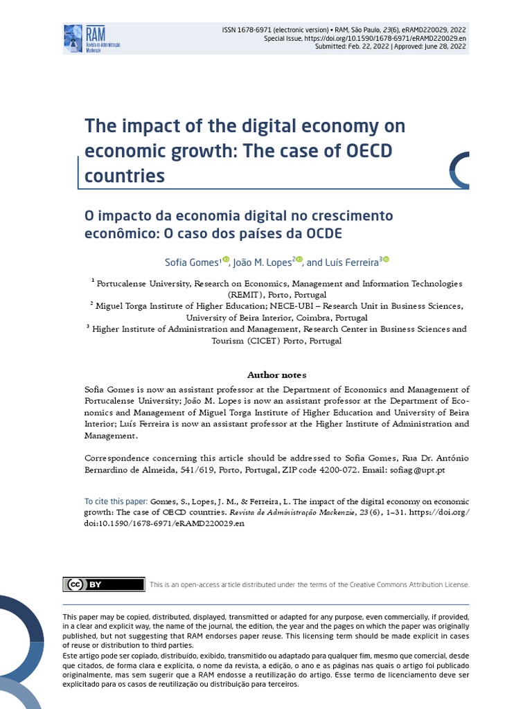 The Impact of The Digital Economy On Eco | PDF | Economic Growth ...