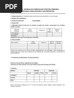 Formulario Tec 6 CV | PDF