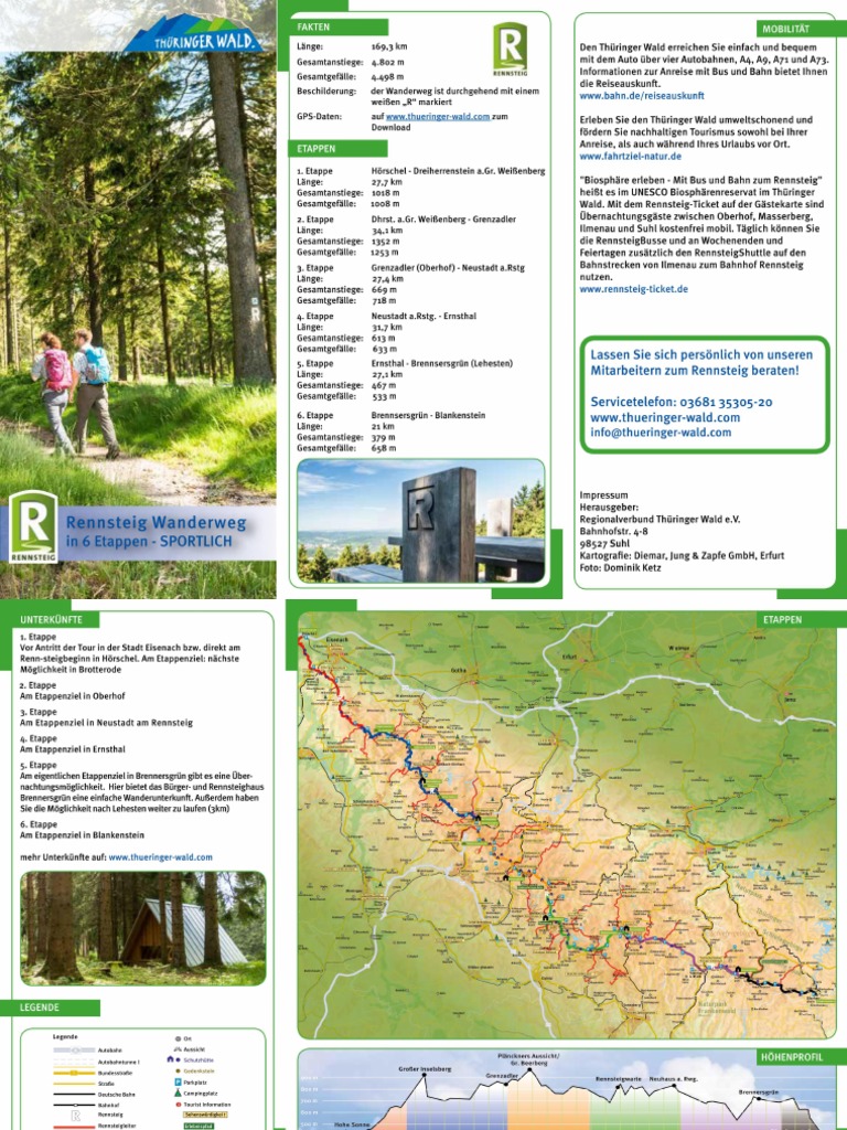 Rennsteig 6 Etappen Pack | PDF