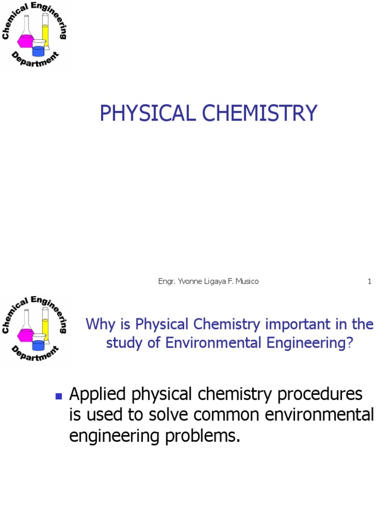 Importance of Physical Chemistry in Environmental Engineering | PDF ...