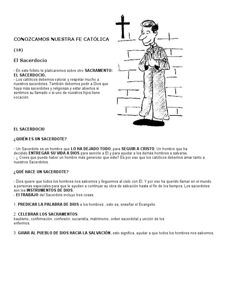 Orden Sacerdotal | PDF | Sacerdote | obispo