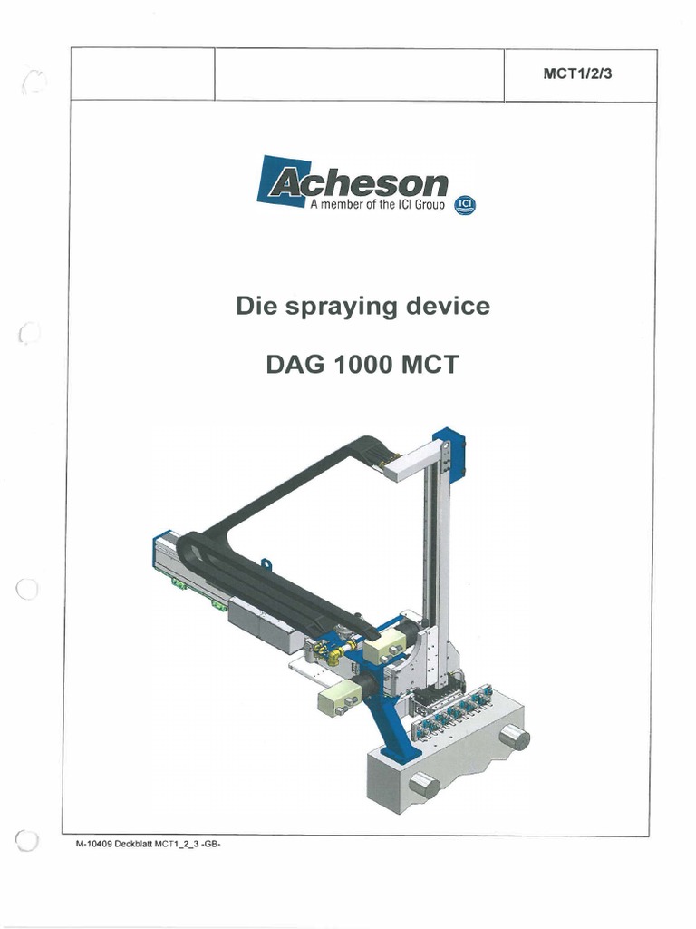 Acheson Die Spraying Device DAG 1000 MCT Manual 1 of 4 | PDF | Nozzle ...
