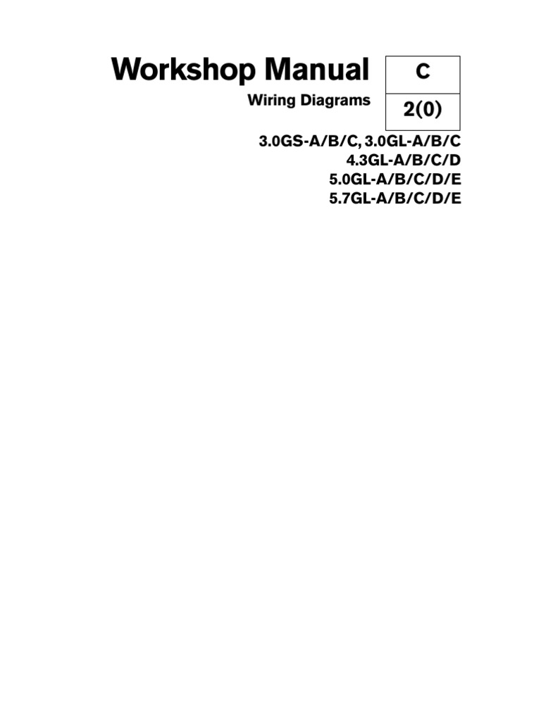 GL - GS A Thru E Wiring Diagrams | PDF