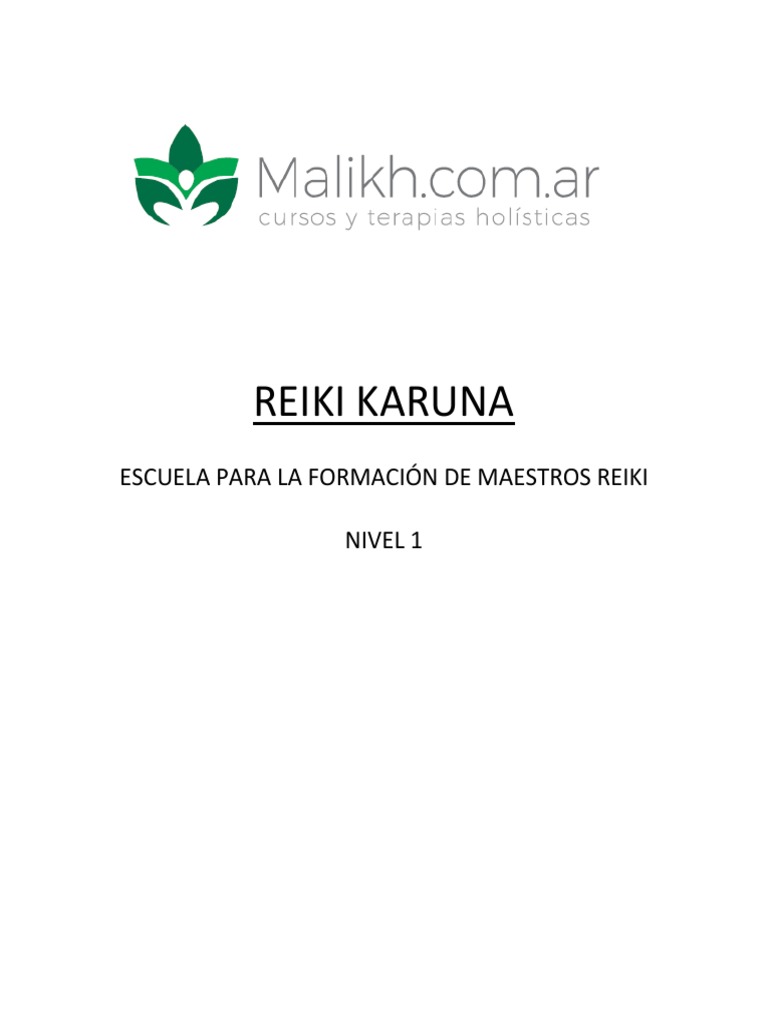 Manual Reiki Karuna Nivel1 | PDF | Reiki | Amor
