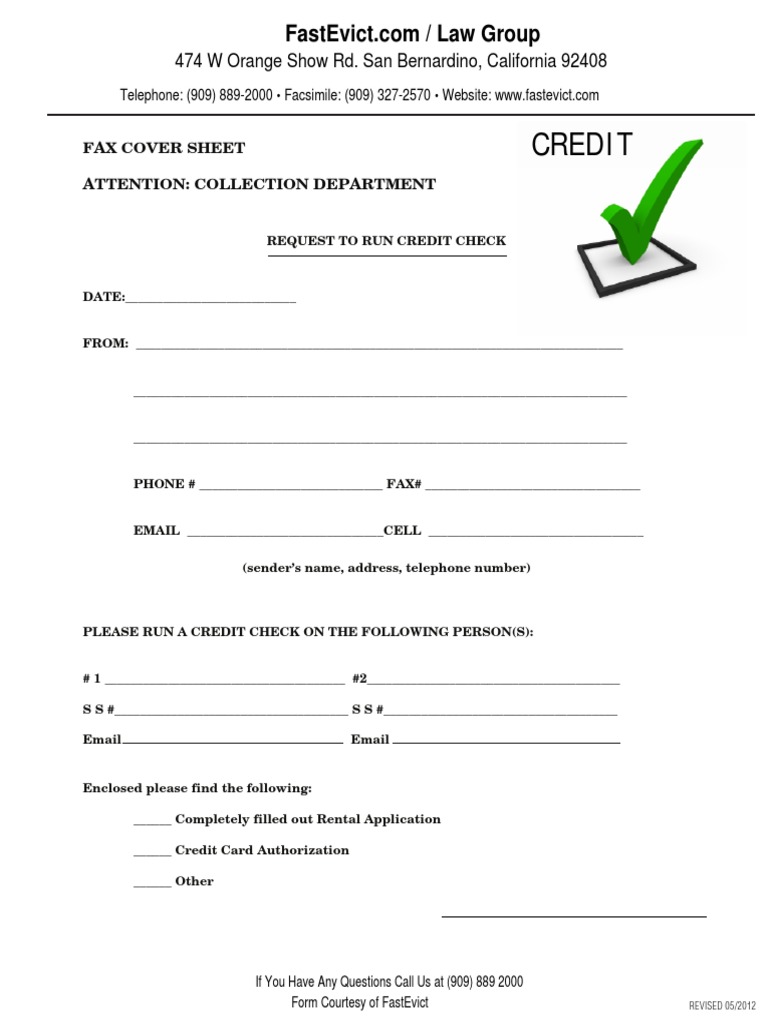 Credit Check Packet | PDF | Credit Card | Renting
