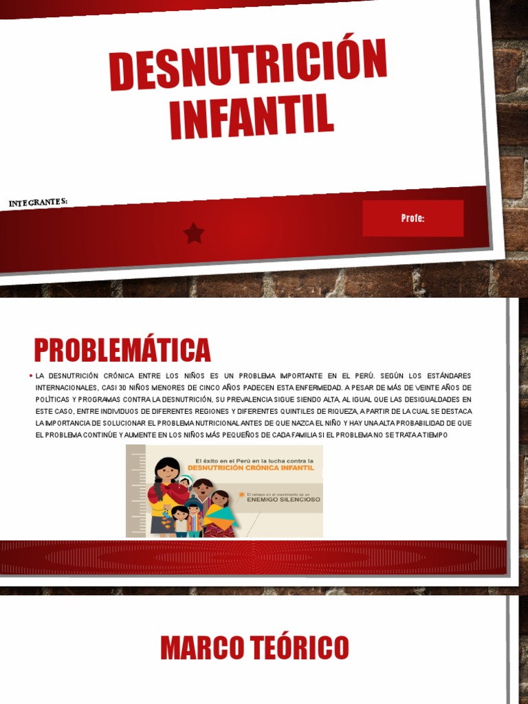 Desnutricion Infantil Pdf Desnutrición Nutrición