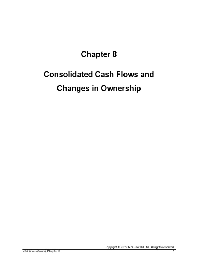 Herauf10e SM Ch08 FINAL | PDF | Equity (Finance) | Goodwill (Accounting)