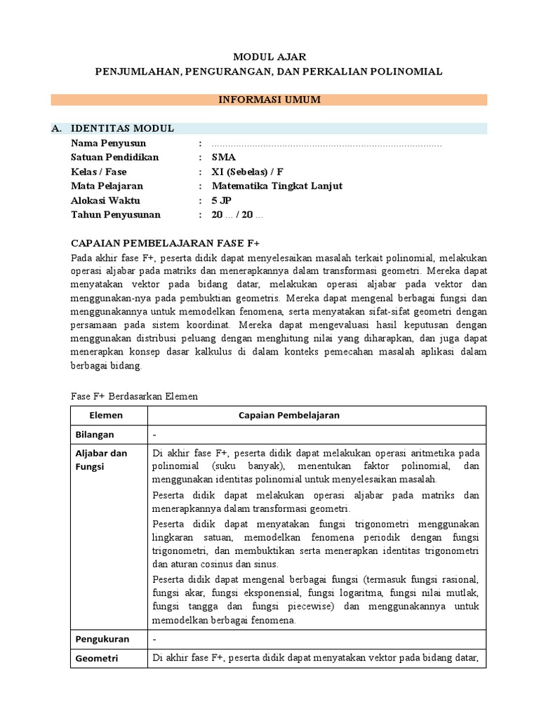 MTK TL 11 - Bab 2 Sub Bab 2 | PDF